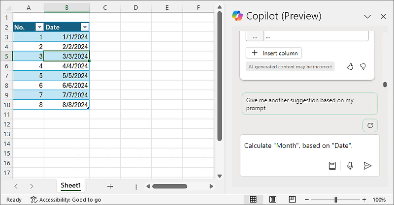 Copilot in Excel: Useful Prompt (4). Add Columns (Multiple columns) (English) :: Pepuri Server ...