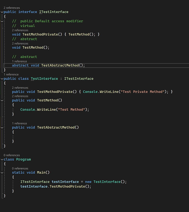 [C#] Interface :: 기억상기용