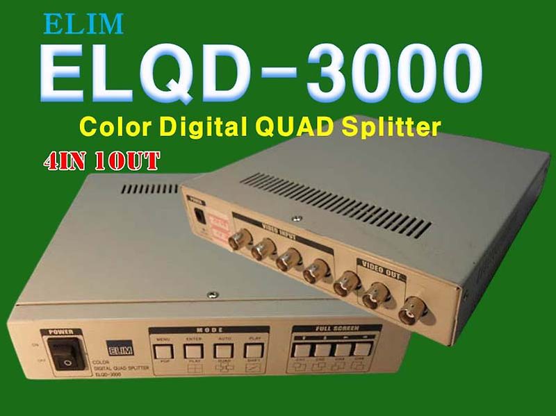 화면분할기 4 to 1영상분할기 분배기 4input 1output Color Digital QUAD Splitter ELIM ...