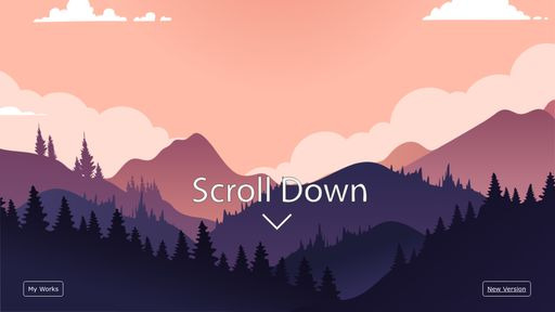 Parallax scroll animation