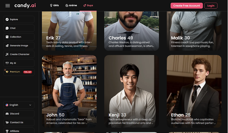 [해피CGI][cgimall] 맞춤형 가상동반자를 생성하고 상호 작용할 수 있는 AI 기반 플랫폼 Candy.ai