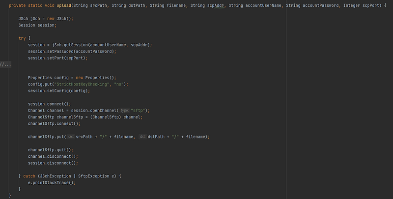 [JAVA] JAVA 로 SCP 실행하는 방법 (jSch 라이브러리)