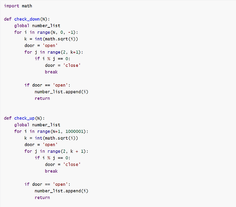 [jungol] Beginner_Coder / 수학2 / 1901 / 소수구하기 / python