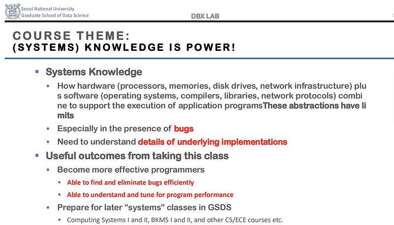 [system programming] Big Picture of System Programming (강의 OT)