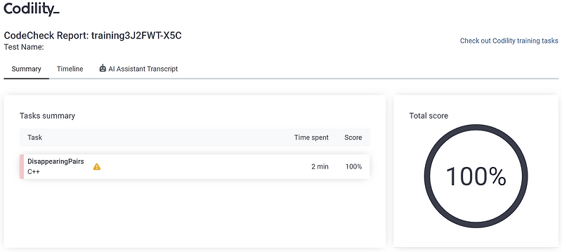 [Codility] Disappearing Pairs