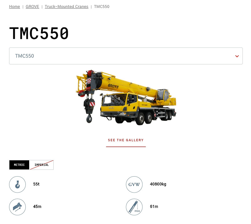 [매뉴얼] Grove TMC 550 55t Flyer v2024 :: 건설장비 사고사례 및 법규