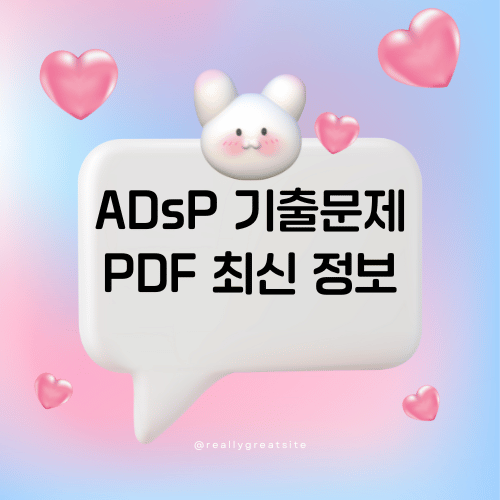 2024년 ADsP 기출문제 PDF 최신 정보