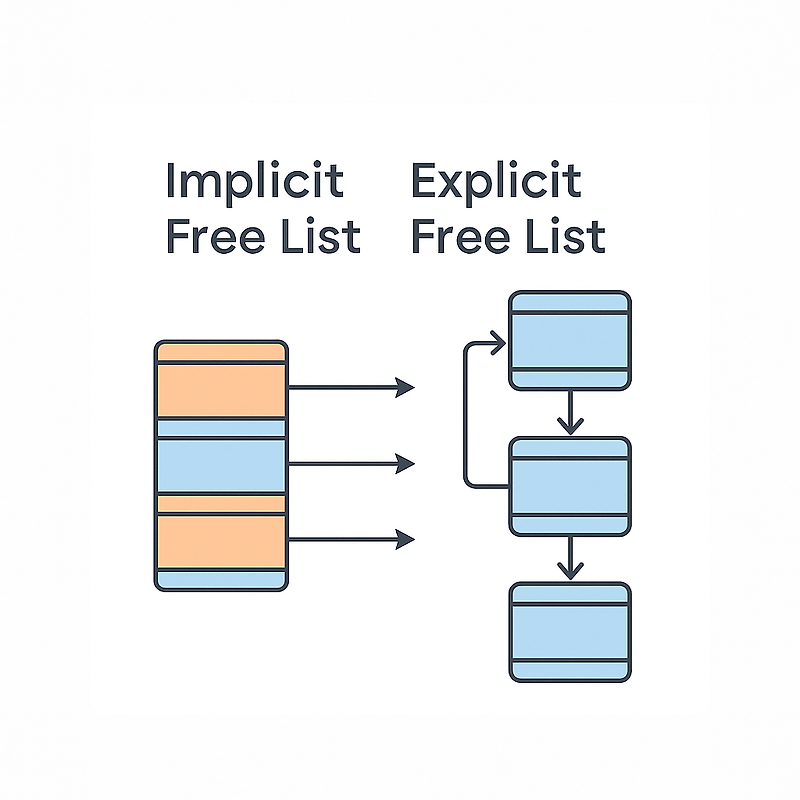 [CS기초] Implicit Free List vs Explicit Free List — 그냥코딩