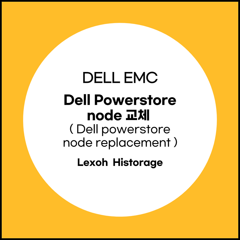 Dell Powerstore Node교체방법
