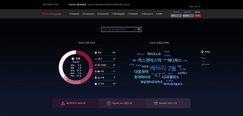 [파이썬] Selenium - FnGuide 오늘의 급상승 검색어 추출하기 - 주식, 주가지표, 파이썬, 업무 자동화