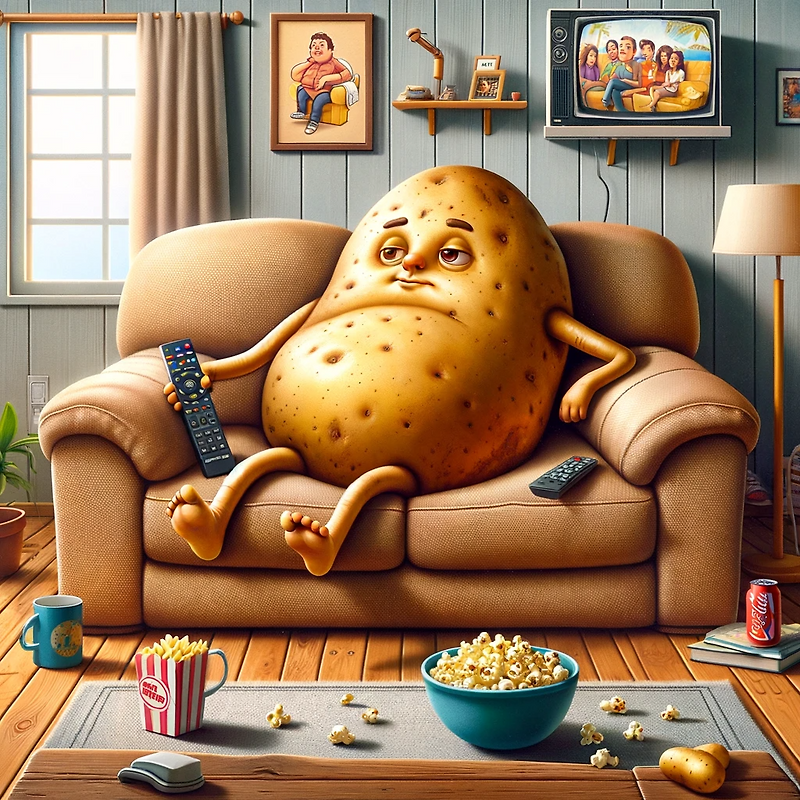 미드에 나오는 영어표현 익히기 'Couch potato'
