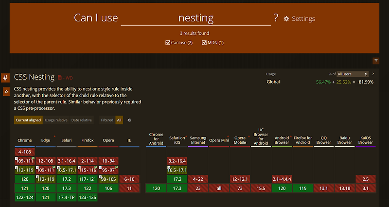 [CSS] 2023 신기능 CSS Nesting(중첩) - SCSS도 아닌데 됩니다 — localhost:5173