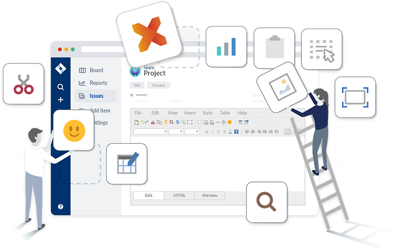 Jira 사용을 위한 강력한 텍스트 에디터 CROSS EDITOR for Jira - 나모에디터