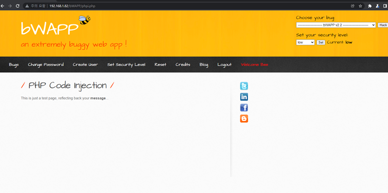 bWAPP 10. PHP Code Injection — taktaks