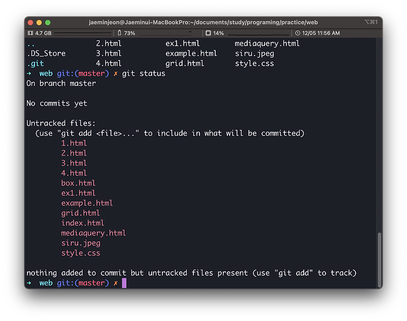 [생활코딩]Git2 CLI - 버전관리 (2020.12.2)