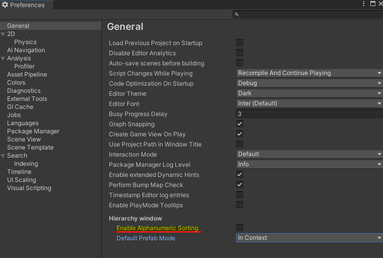 [Unity] Code 사용 없이 Hierarchy Sort (하이어라키 정렬)