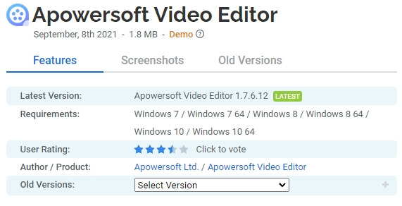 Apowersoft Video Editor 무료 다운로드