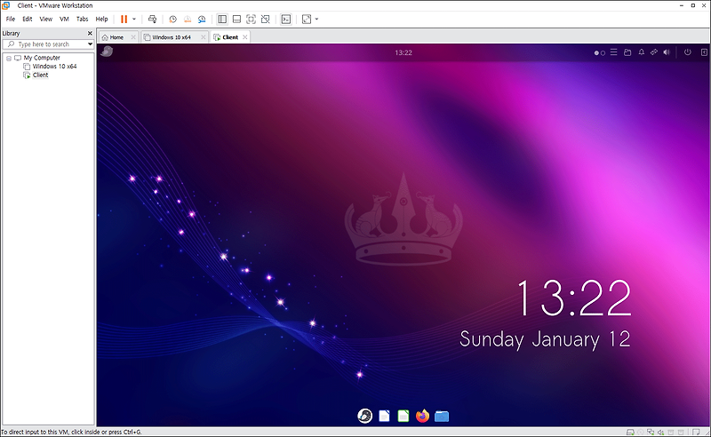VMware Workstation의 Ubuntu Budgie
