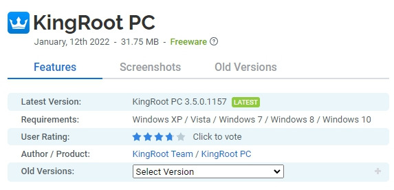 KingRoot PC 무료 다운로드