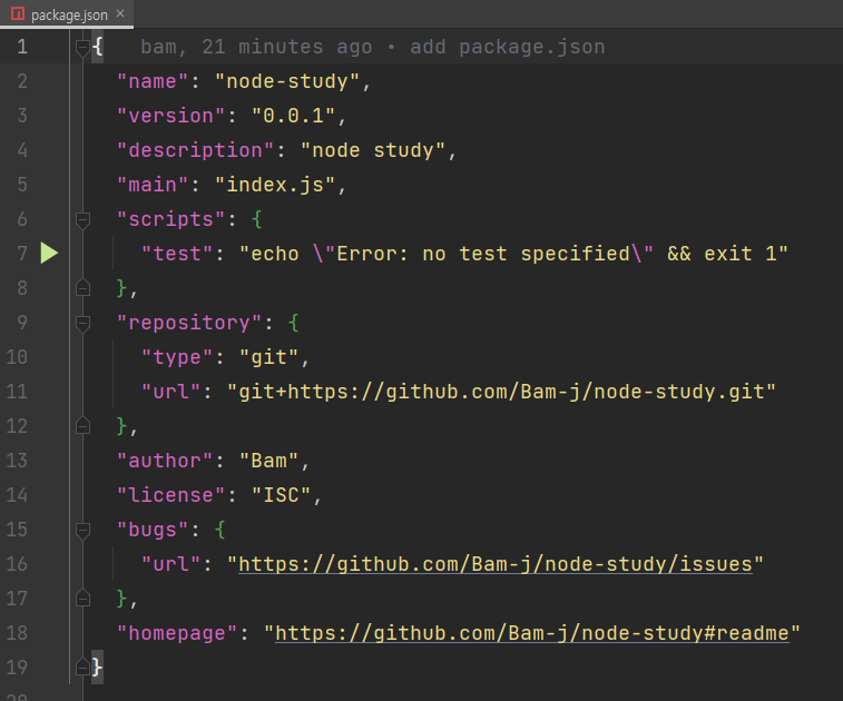 [Node.js] package.json 알아보기