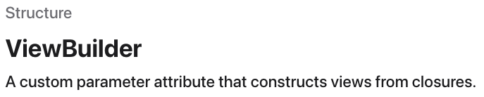 SwiftUI - ViewBuilder란?