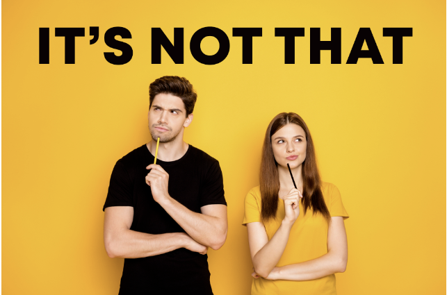 [영어] It is not that 사용법