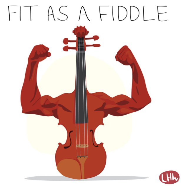 오늘의 영어표현(2035) fit as a fiddle