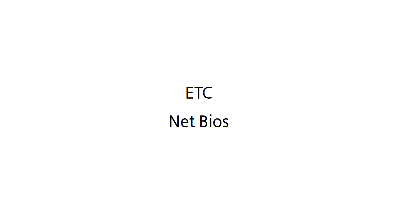 [ETC] Net Bios — 김사장네