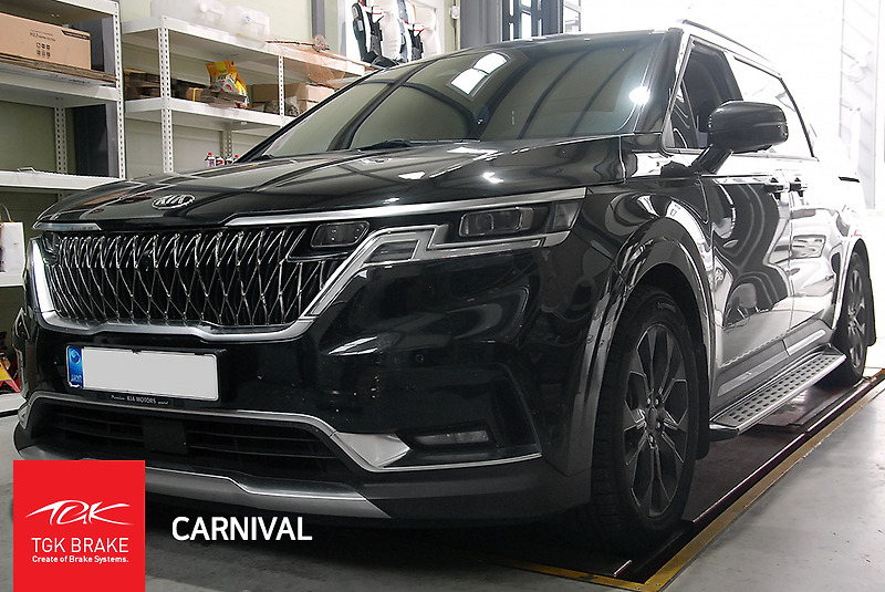 [기아 KA4 카니발] 6P브레이크, 리어 순정 브레이크튜닝 - 경남브레이크튜닝전문샵 :: TGK 브레이크