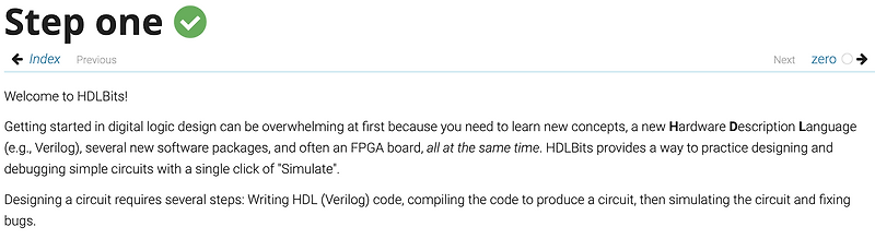 [HDLBits] Getting Started — kmuhan의 도움이 되는 개발