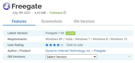Freegate 무료 다운로드