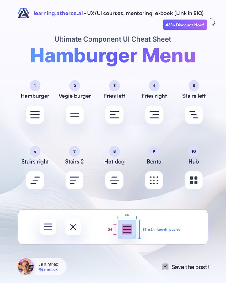 [Component] hamburger menu