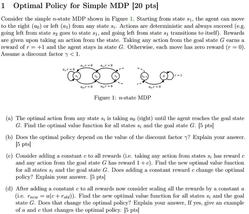 CS234 Assignments 1-1 Solution 및 풀이