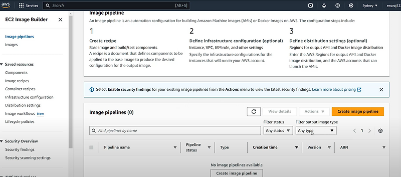 [참고] Configuring EC2 Image Builder: Simplifying Custom Image Creation in AWS