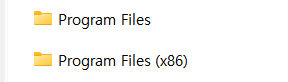 Program File 폴더와 Program Files (x86)의 차이