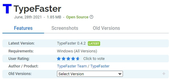 TypeFaster 무료 다운로드