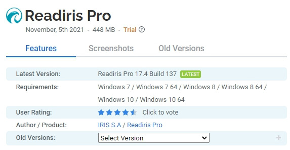 Readiris Pro 무료 다운로드