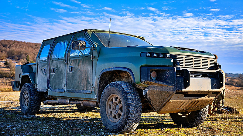 미육군 차세대 하이브리드 전술차량 NGTV-H 성능 시험중