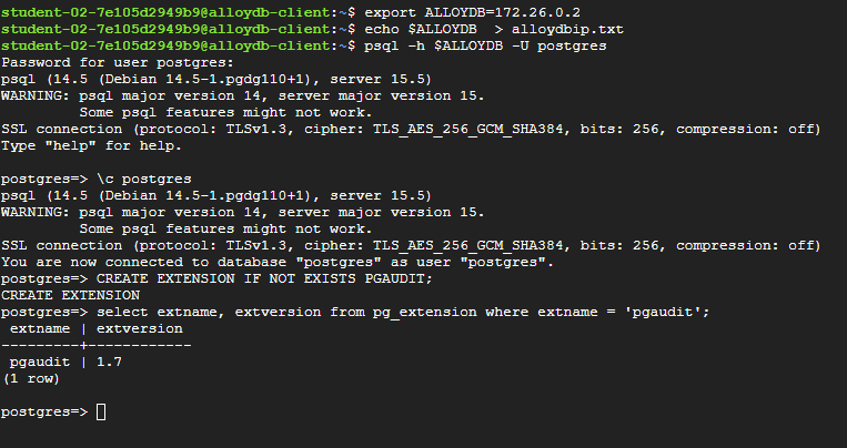 [Google Cloud] Google Study Jam : Create and Manage AlloyDB Instances (4)