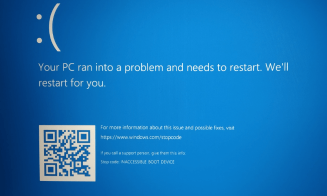 Parallels Windows11 "INACCESSIBLE BOOT DEVICE" 오류 해결하기