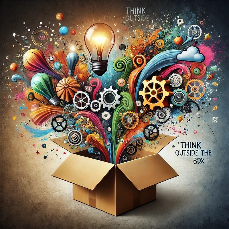 Think outside the box: 박스 밖에서 생각해라?