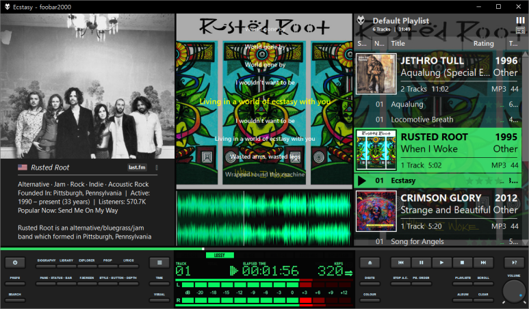 foobar2000 v2 - Darkone 4 테마