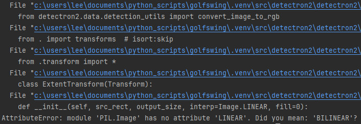 AttributeError: module 'PIL.Image' has no attribute 'LINEAR'. :: 뇌님의 관심사