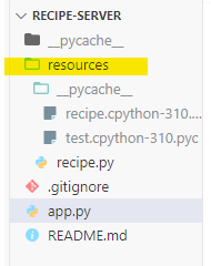[Restful API] python flask를 사용한 VSC app.py 파일과 Resources