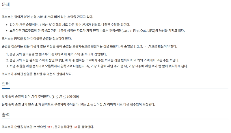 [Gold V] 25556. 포스택 : Java