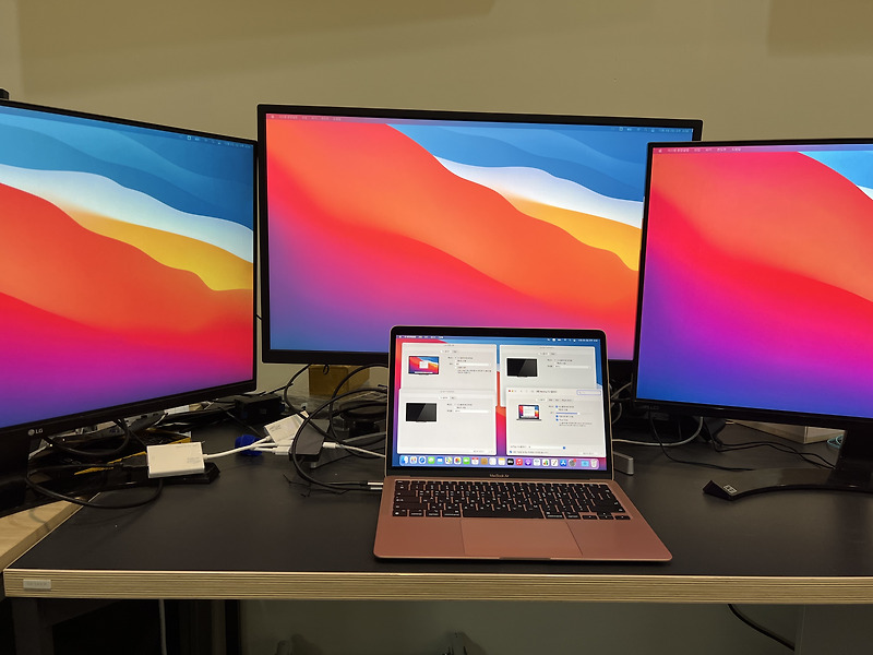 M1칩 탑재 맥북에 듀얼 모니터 사용하기, 어뎁터는 어떤 것을 사야할까? :: Benjamin's Note