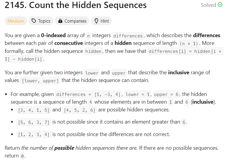 [Python] 2145. Count the Hidden Sequences — bbooo