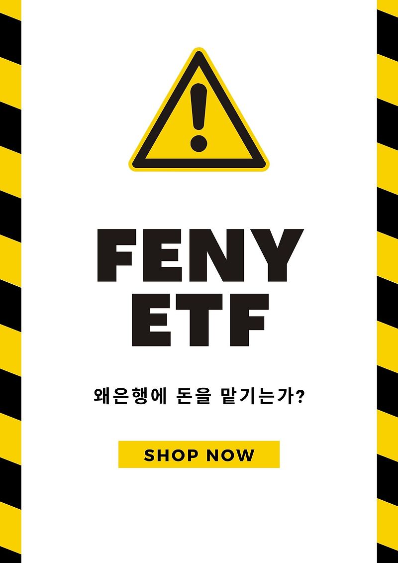 왜 은행에 돈을 맡기는가? 인베스트 노하우 FENY ETF