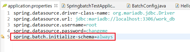 [SpringBatch] 구동시 'batch_job_instance' doesn't exist 에러발생