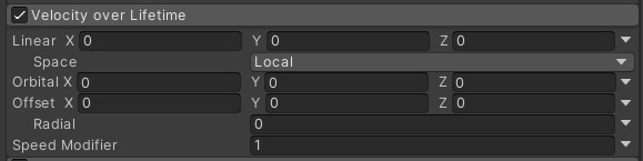 Unity: Particle Velocity